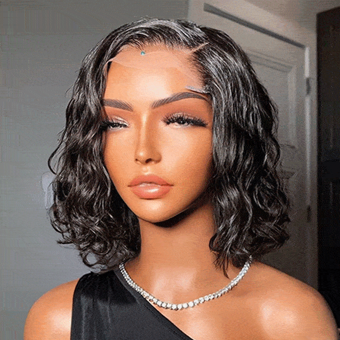 Wet Look Wave Curly Wig HD Lace Wear & Go Glueless Closure Wig - CLT00 ...
